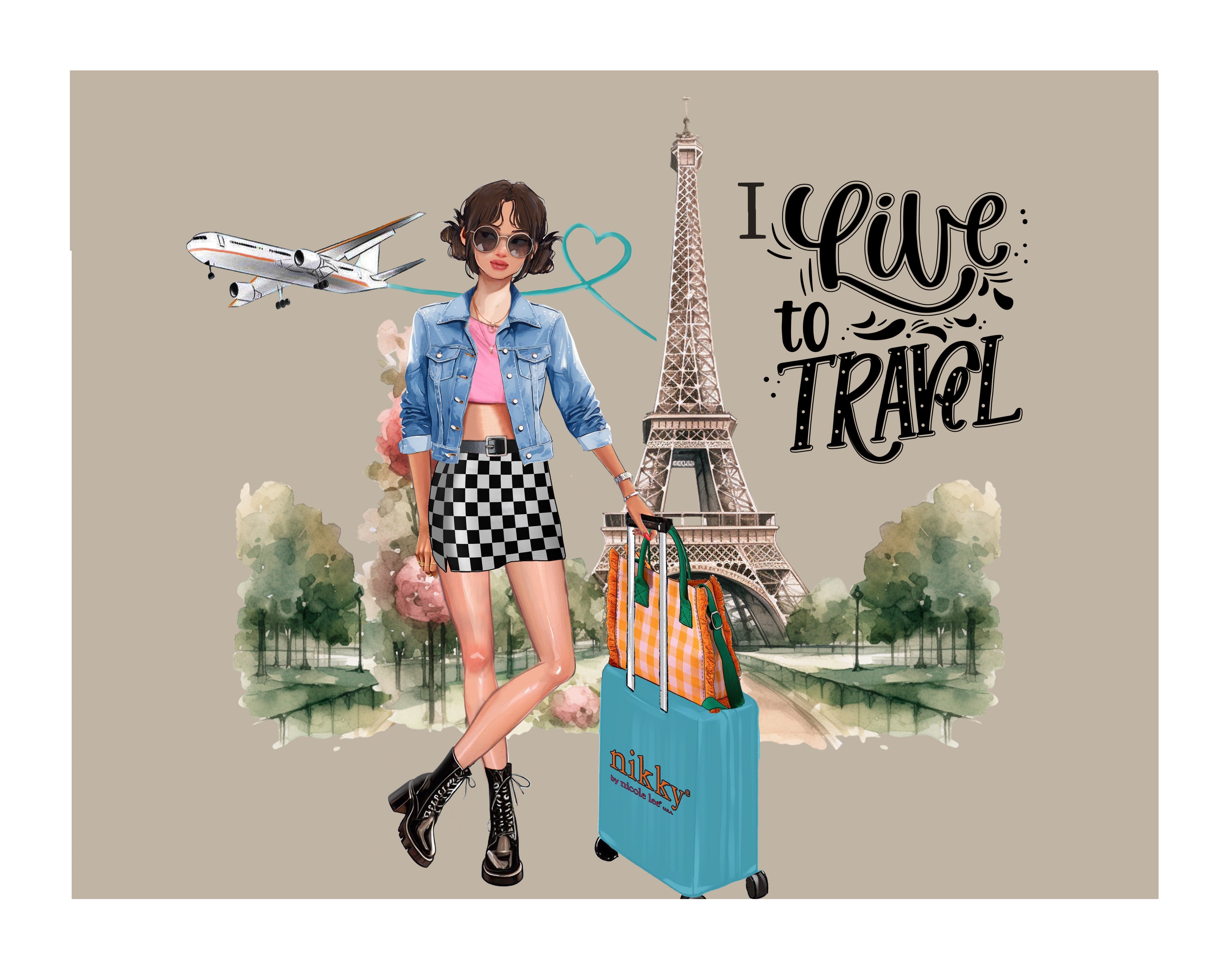 I LIVE TO TRAVEL ️💙 – Nikky Bag